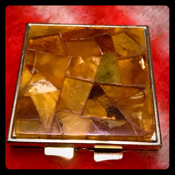 Accessories | Vintage Amber Mirror | Poshmark